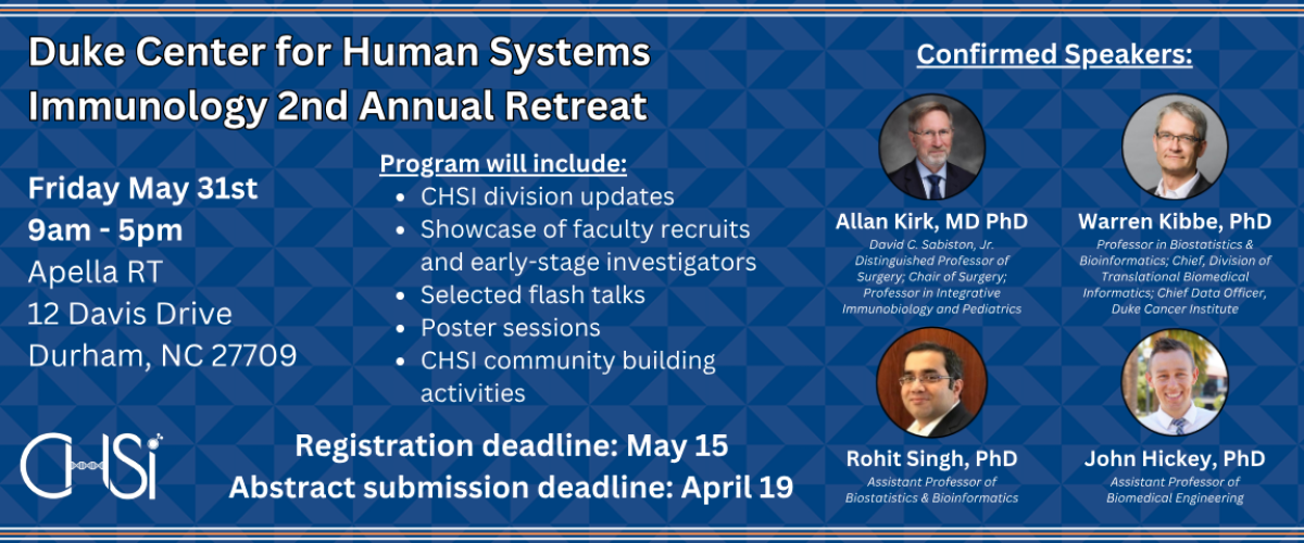 CHSI Annual Retreat 2024 | Duke Center for Human Systems Immunology logo